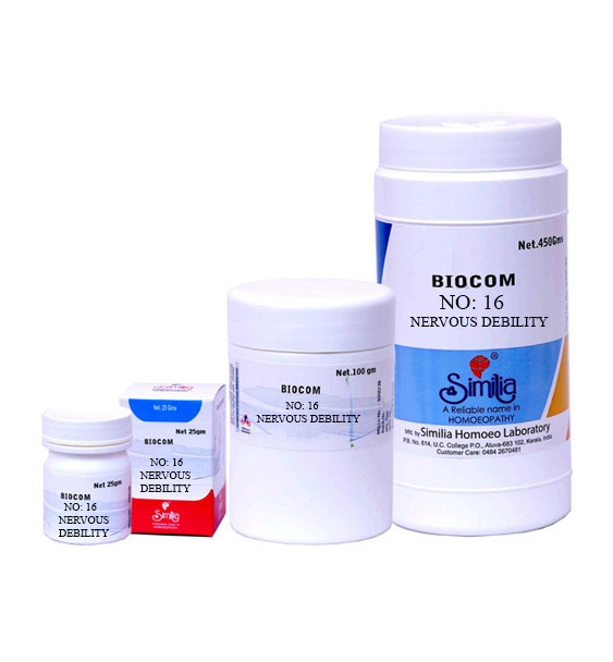 SIMILIA'S BIOCOM NO:16 for NERVOUS DEBILITY